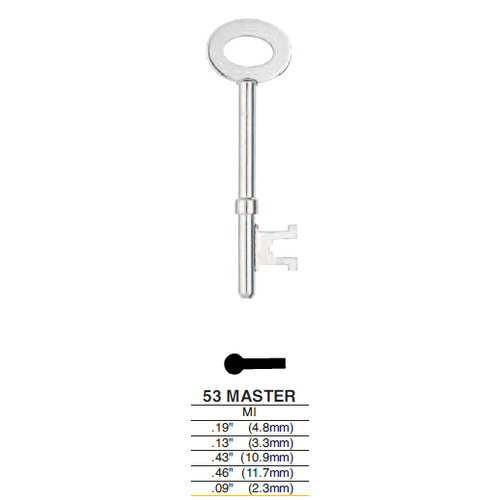 Bit Keys: Ilco 53 Bit Key Blank