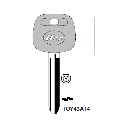 Toyota Key Fob Replacement Car Key Shell With Blank & Keypad For TOYOTA ...